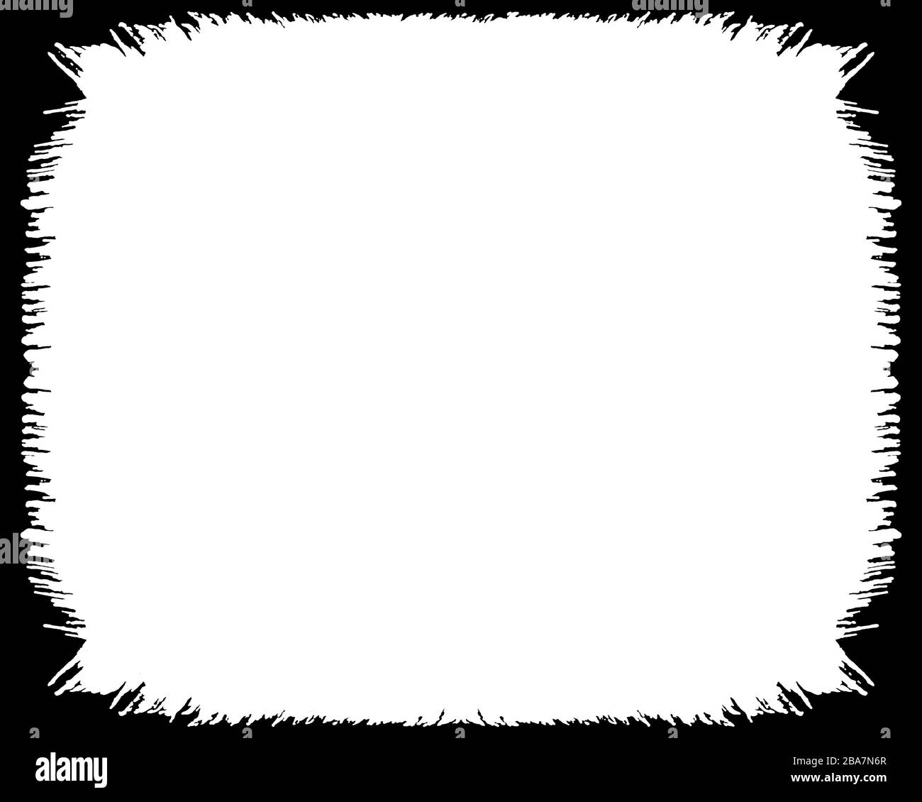 Abstract Decorative Black & White Edge. Type Text Inside, Use as ...