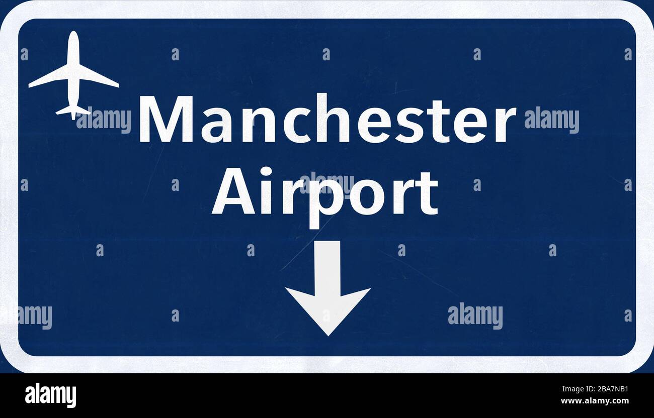 Manchester airport motorway sign hi-res stock photography and images ...