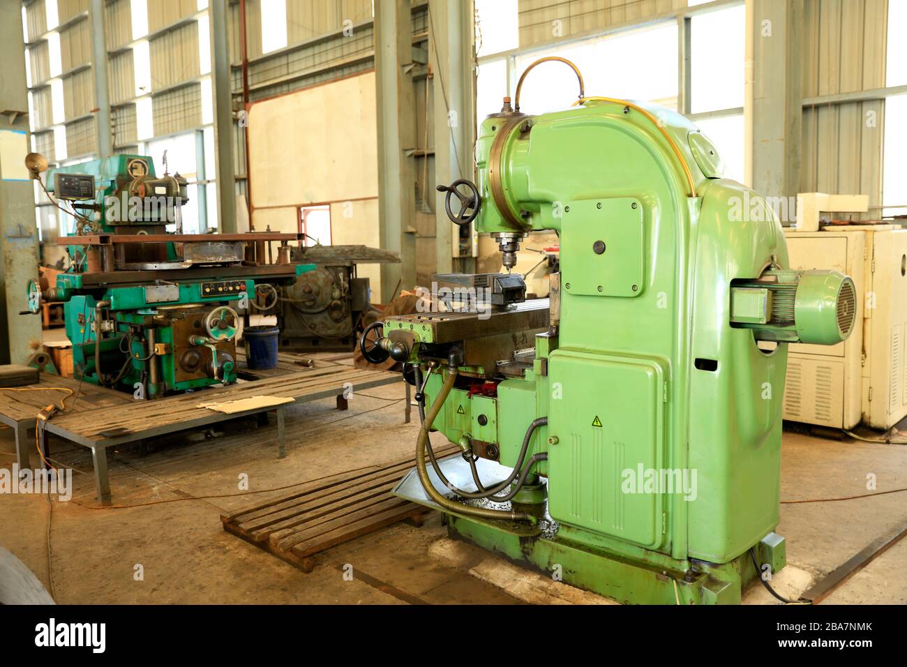 The workshop and equipment of an agricultural machinery factory Stock ...