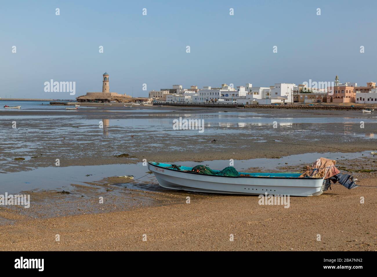 The Al Ayjah lighthouse in the city of Sur, Oman Stock Photo - Alamy