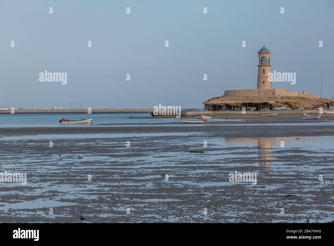 The Al Ayjah lighthouse in the city of Sur, Oman Stock Photo - Alamy