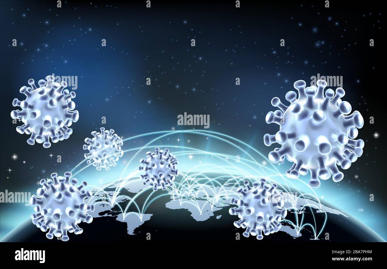 Coronavirus Virus Cell Global Pandemic World Stock Vector Image & Art ...