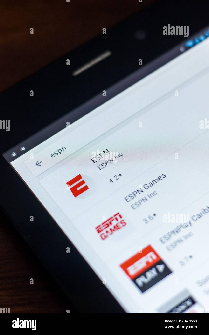 Espn app logo hi-res stock photography and images - Alamy