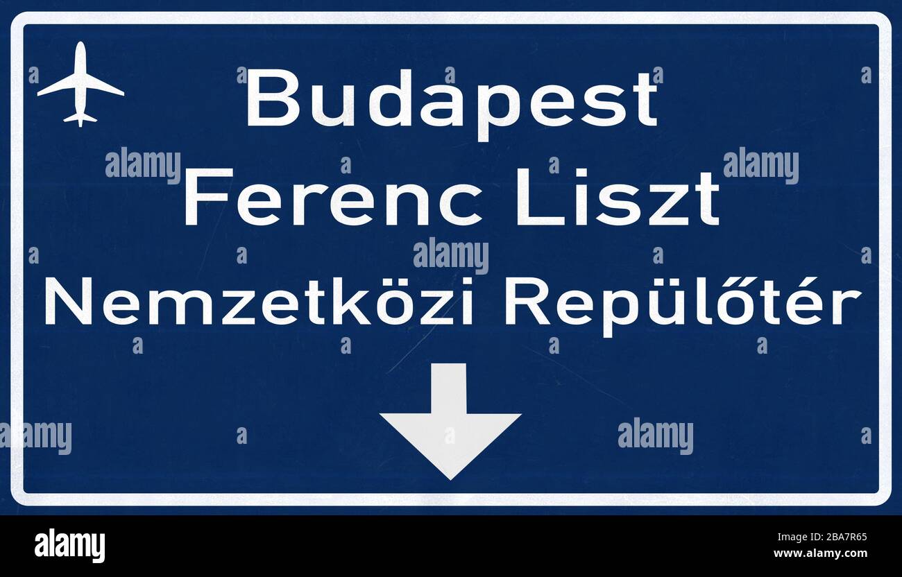 Budapest airport sign hi-res stock photography and images - Alamy