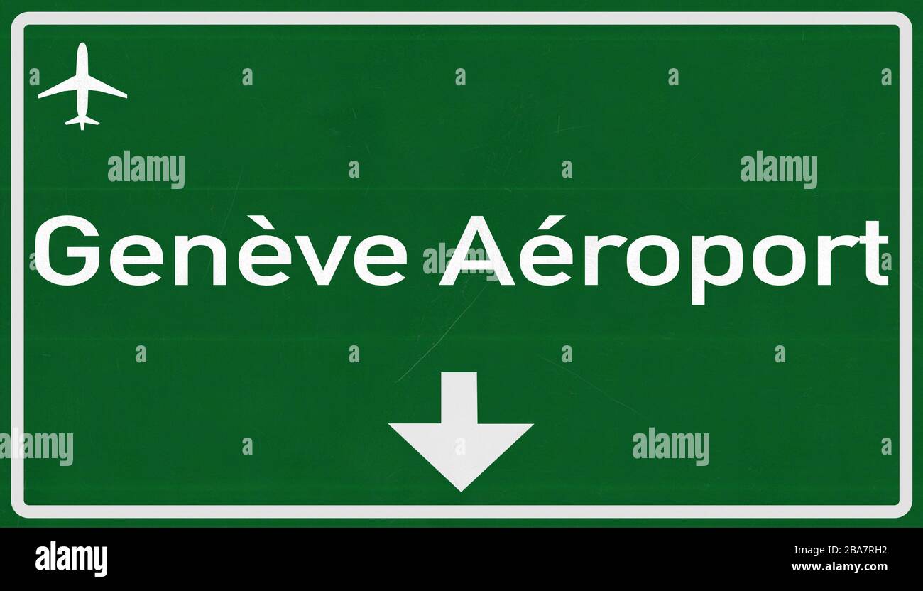 Geneva switzerland airport symbol hi-res stock photography and images ...