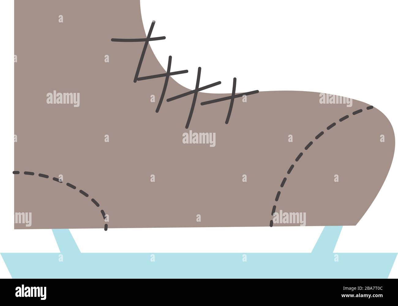 snow skate boot isolated icon Stock Vector Image & Art - Alamy
