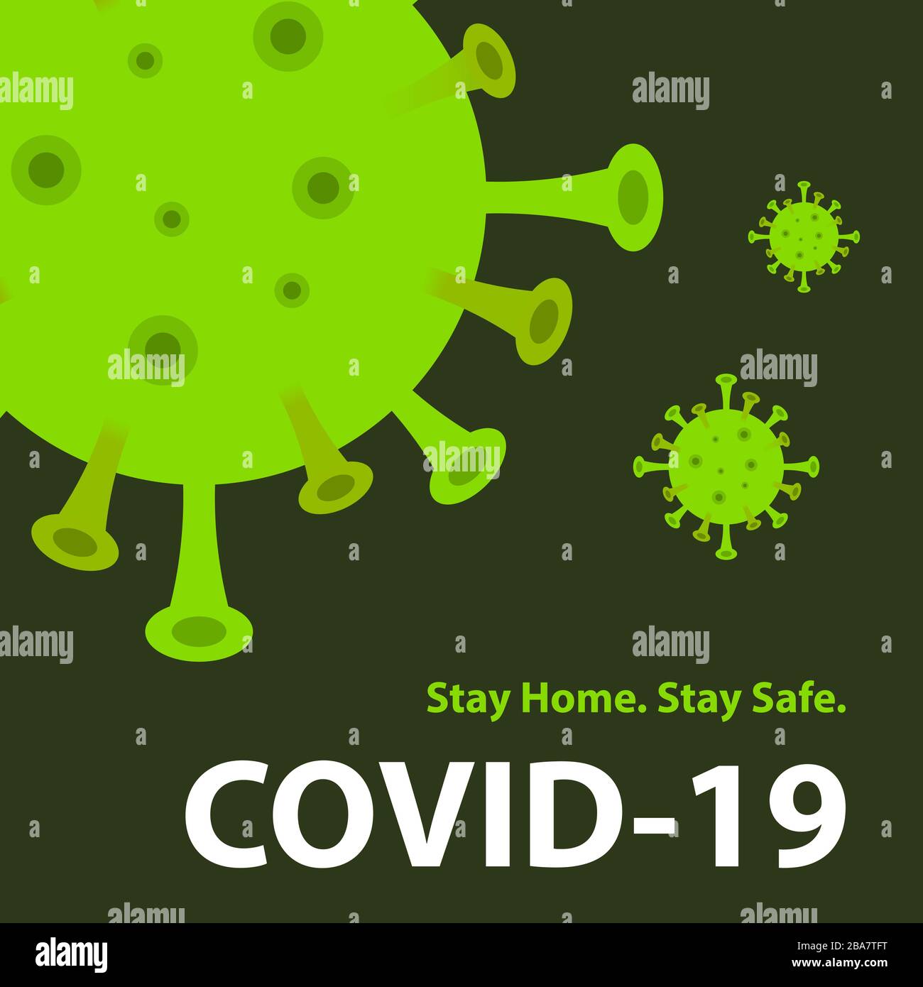 Beware of Corona Virus Poster for Websites and Social Media. Stay Home ...