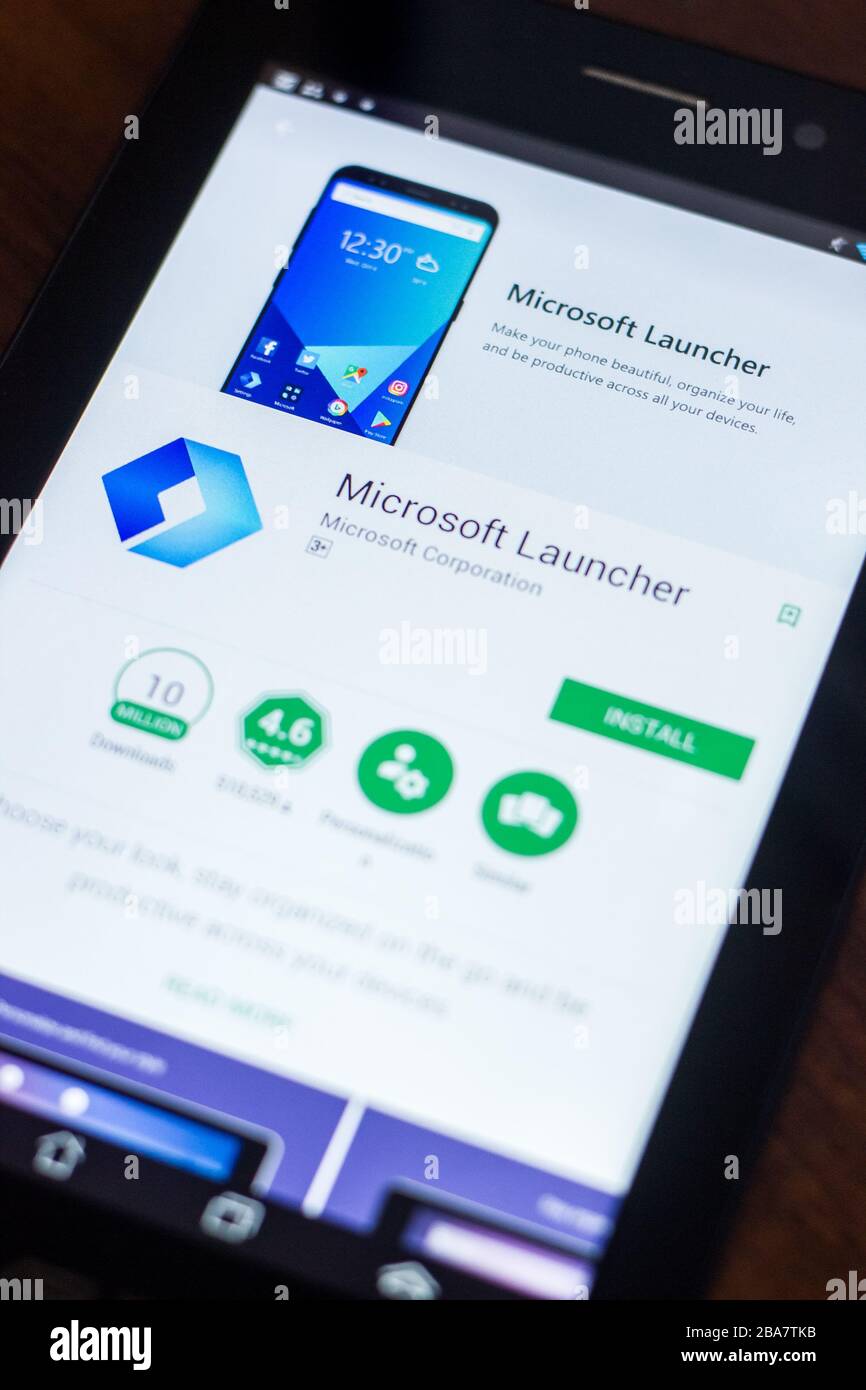 Microsoft advertising app hi-res stock photography and images - Alamy