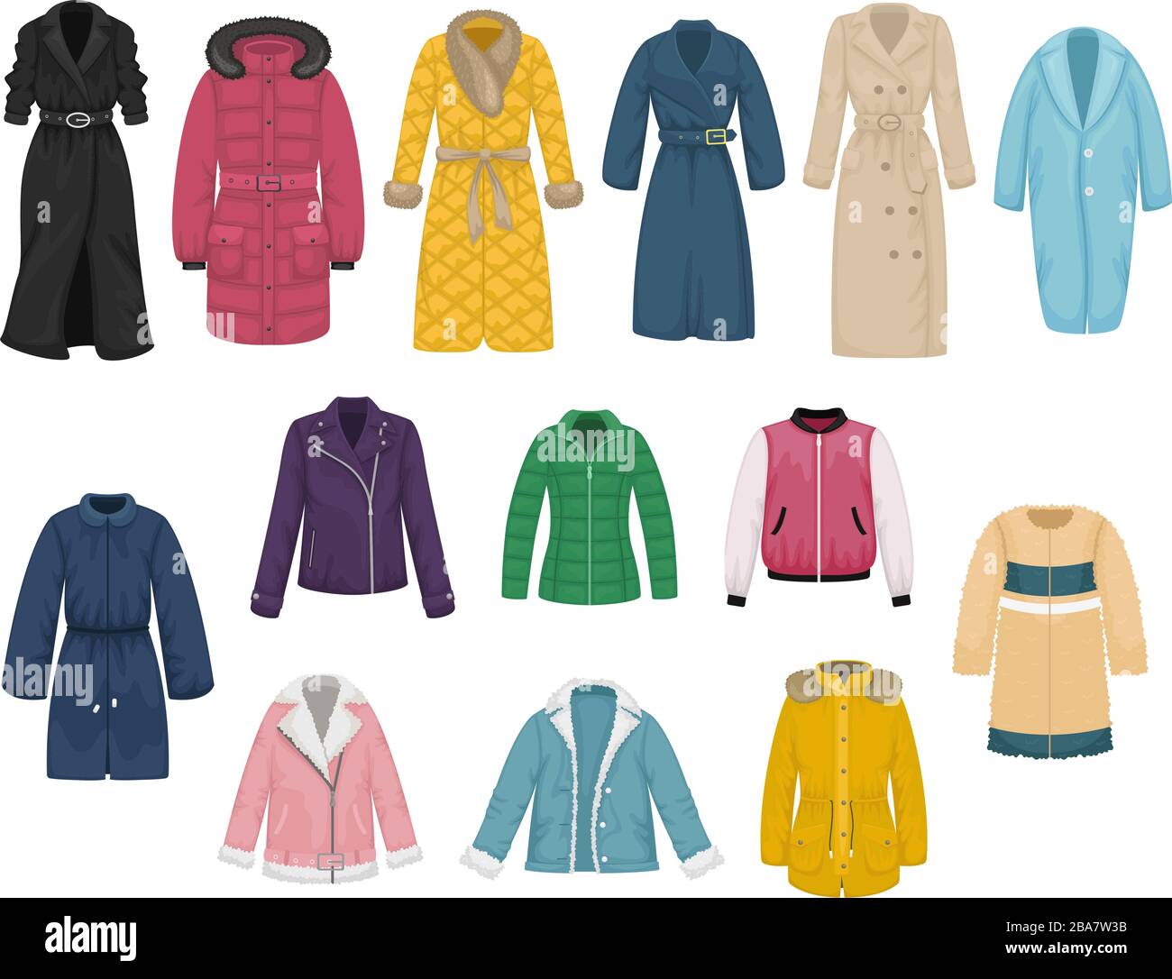 Leather trench coat Stock Vector Images - Alamy