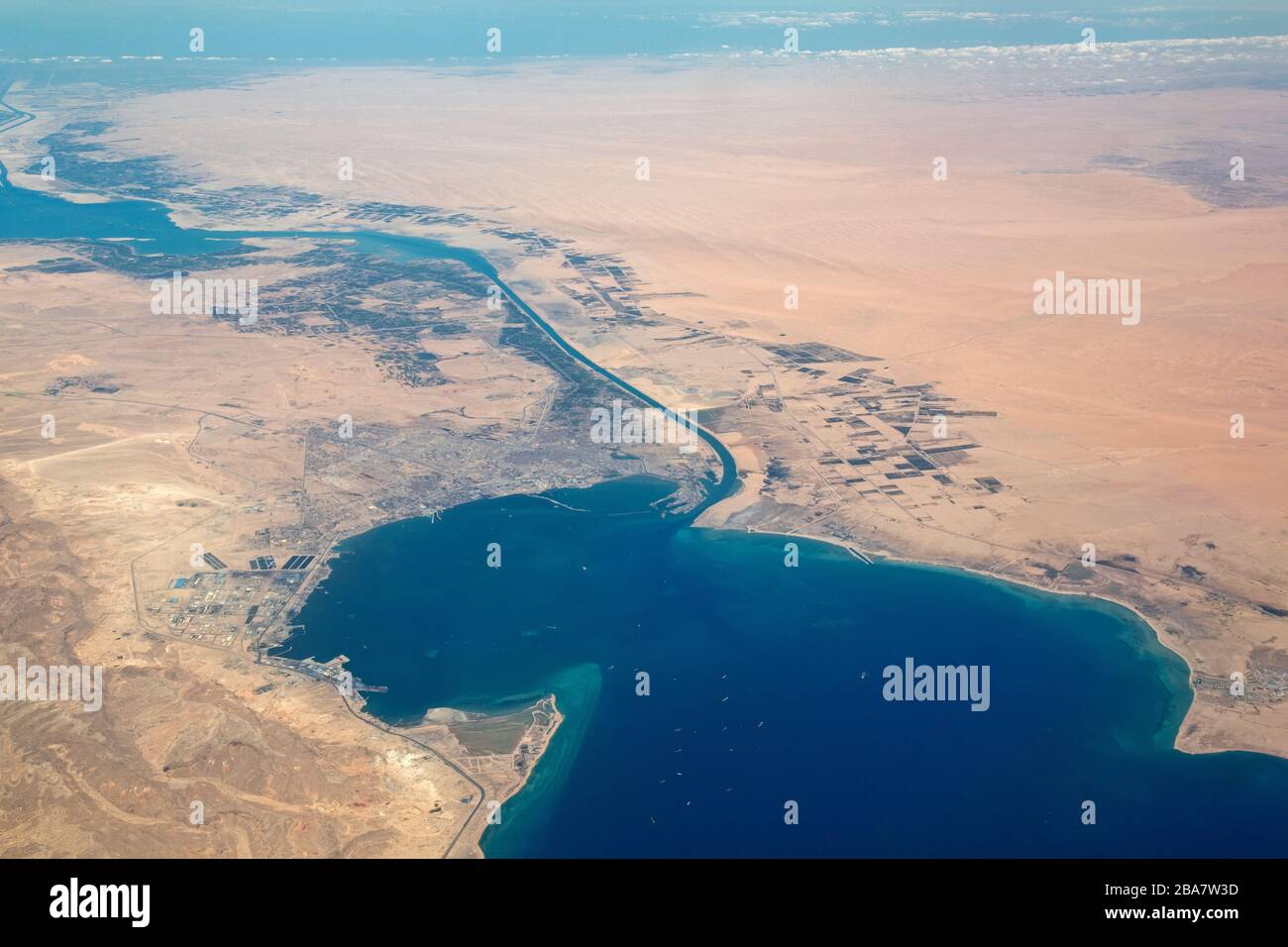 Suez canal aerial hi-res stock photography and images - Alamy
