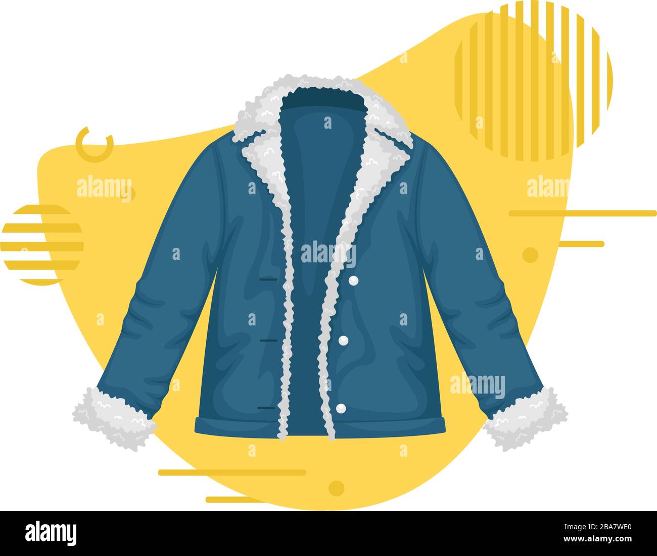 Fur jacket Stock Vector Images - Alamy