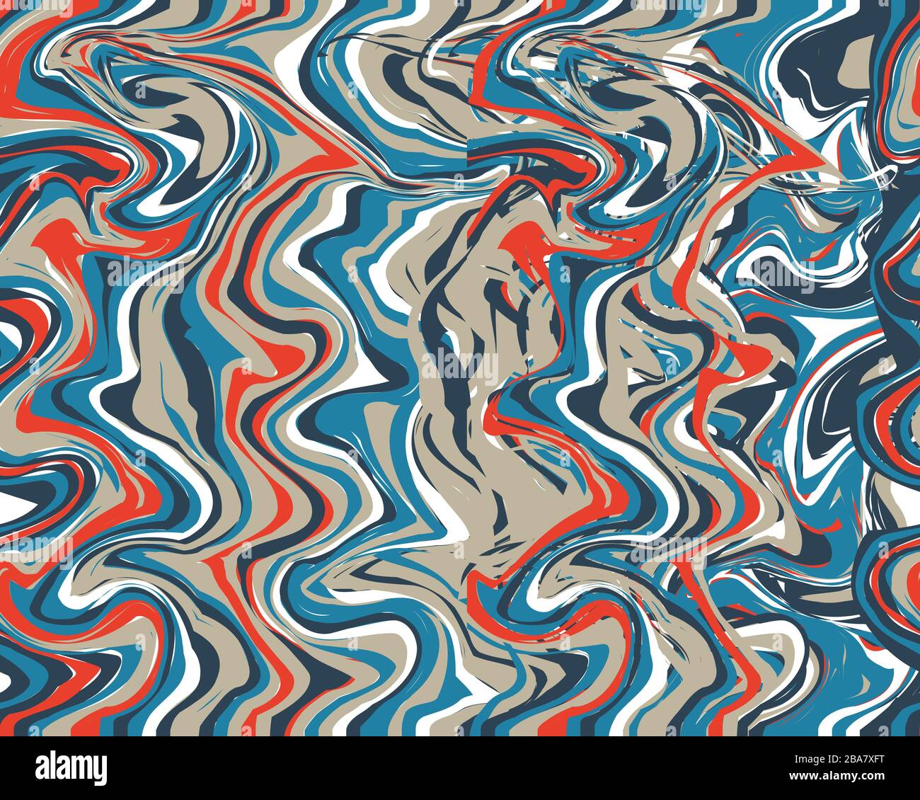 Seamless abstract marble pattern. Hand drawn vector background. Trendy ...