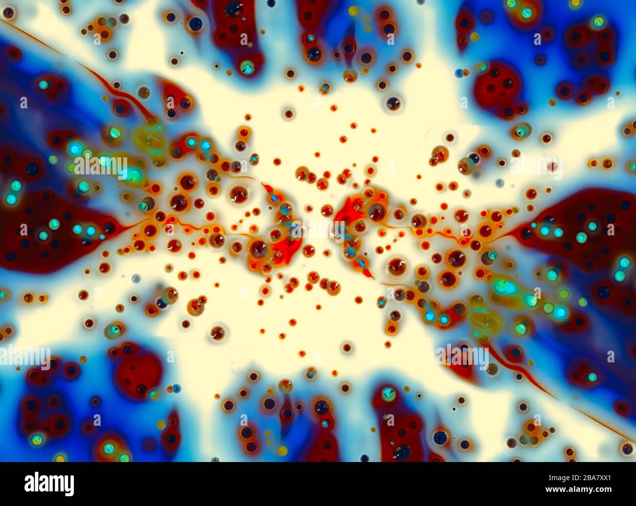 Patterns formed on the surface of color Stock Photo - Alamy