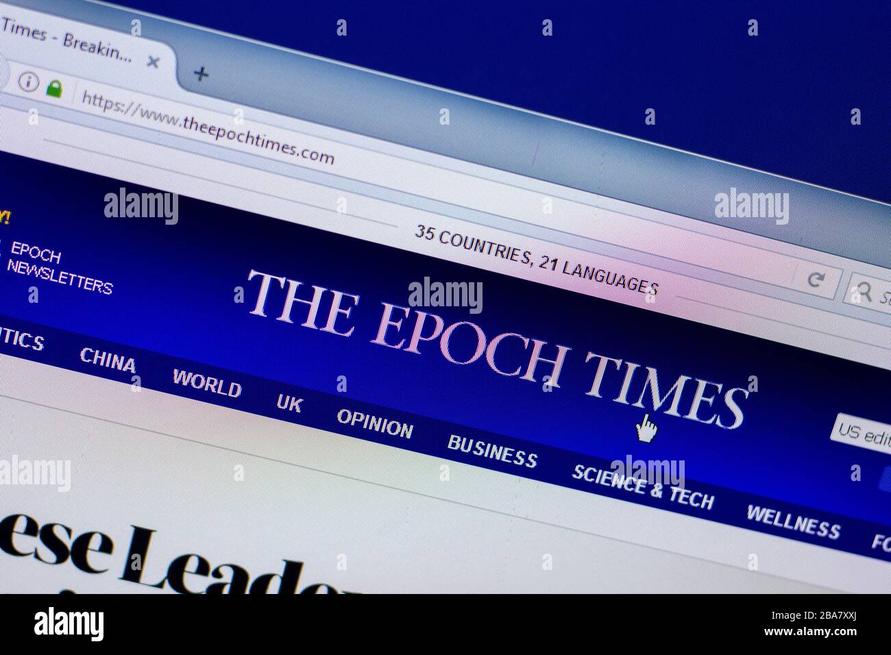 Epoch times logo hi-res stock photography and images - Alamy