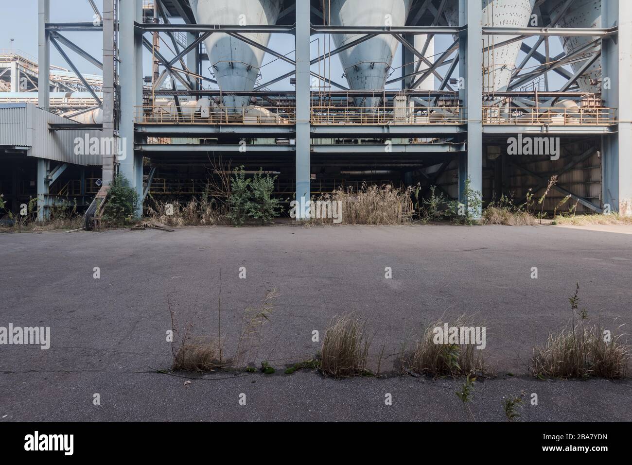 Industrial buildings in an abandoned factory Stock Photo - Alamy