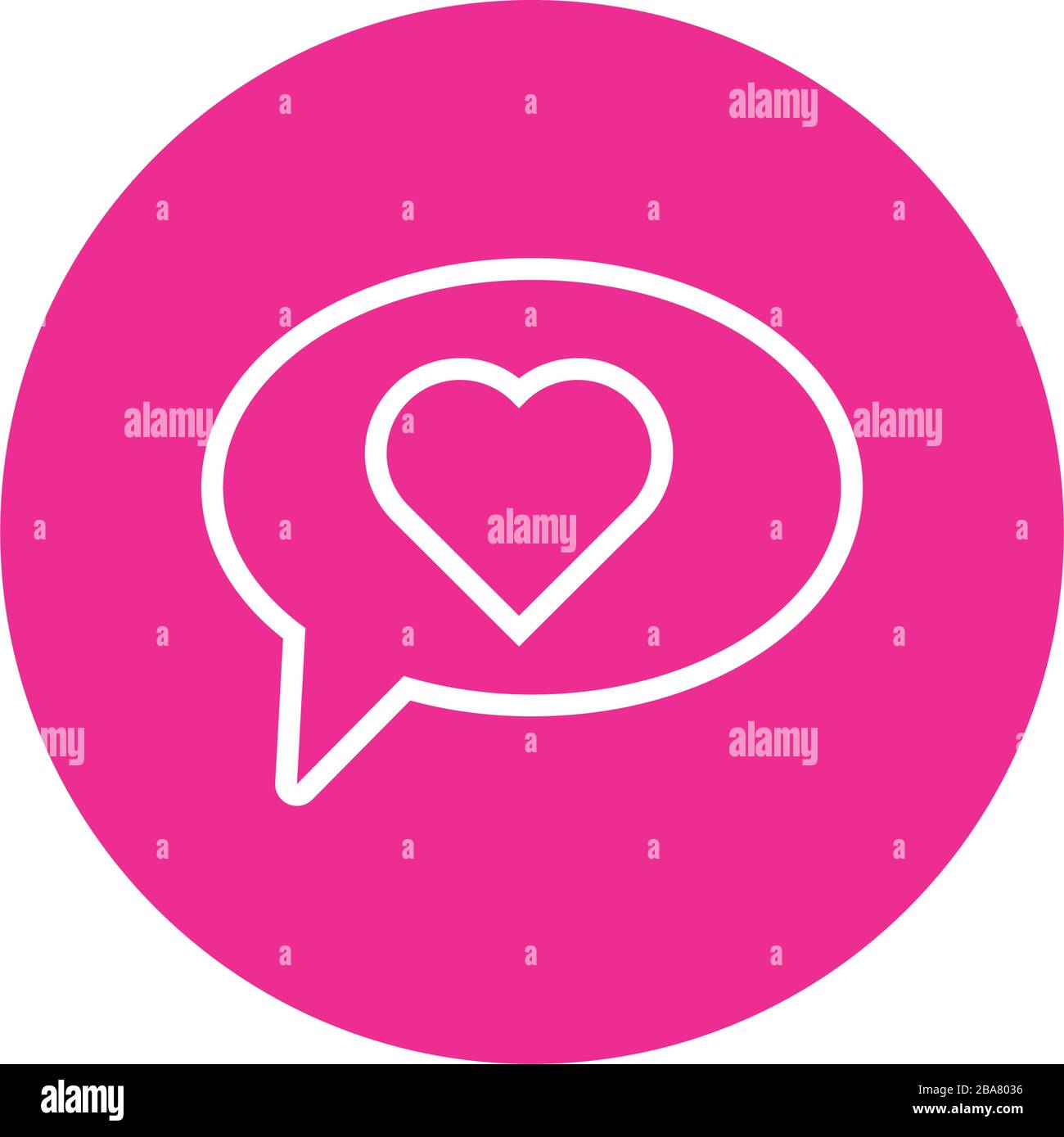 happy valentines day speech bubbles with hearts block and line style ...