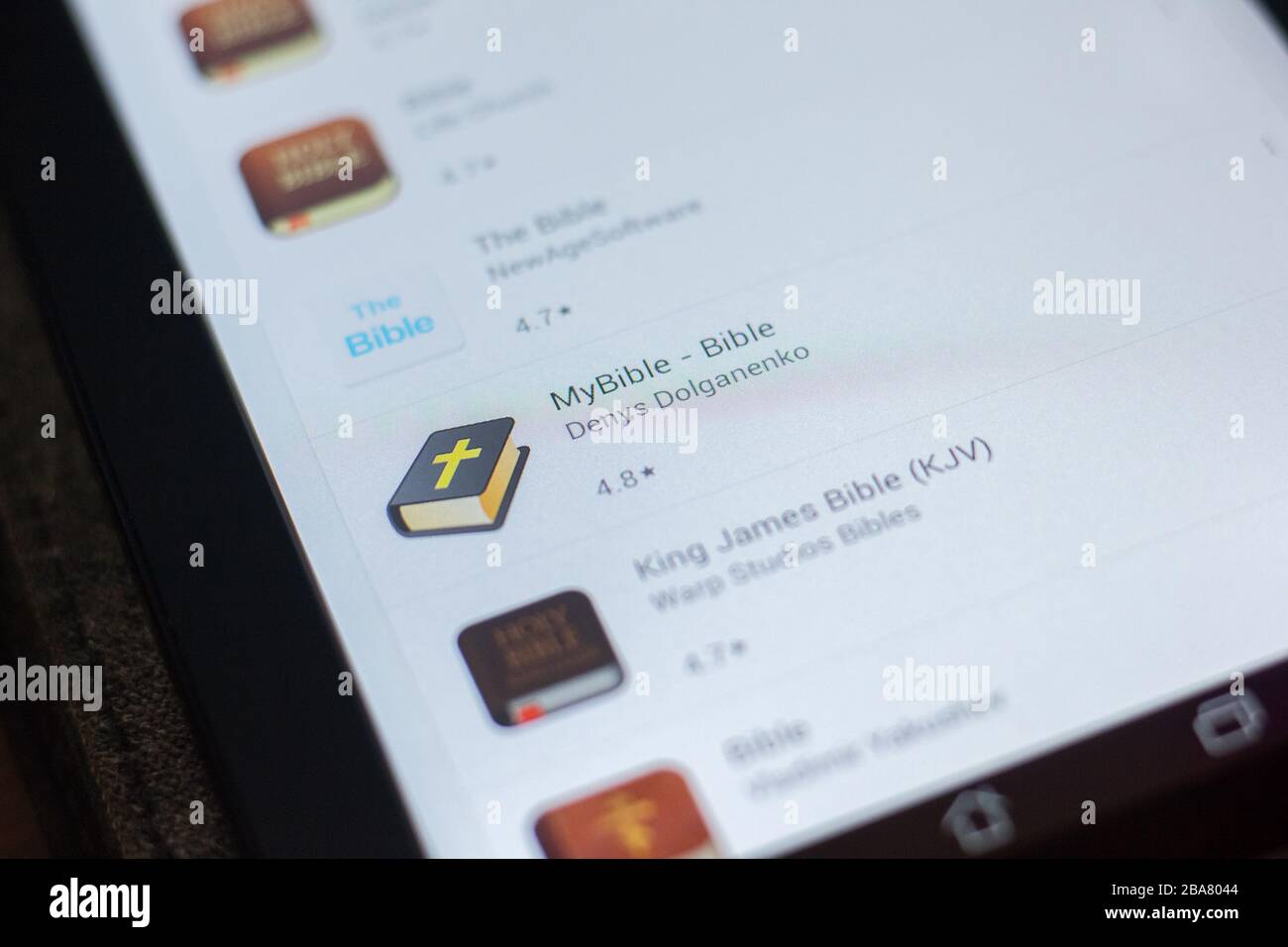 Holy bible app icon hi-res stock photography and images - Alamy