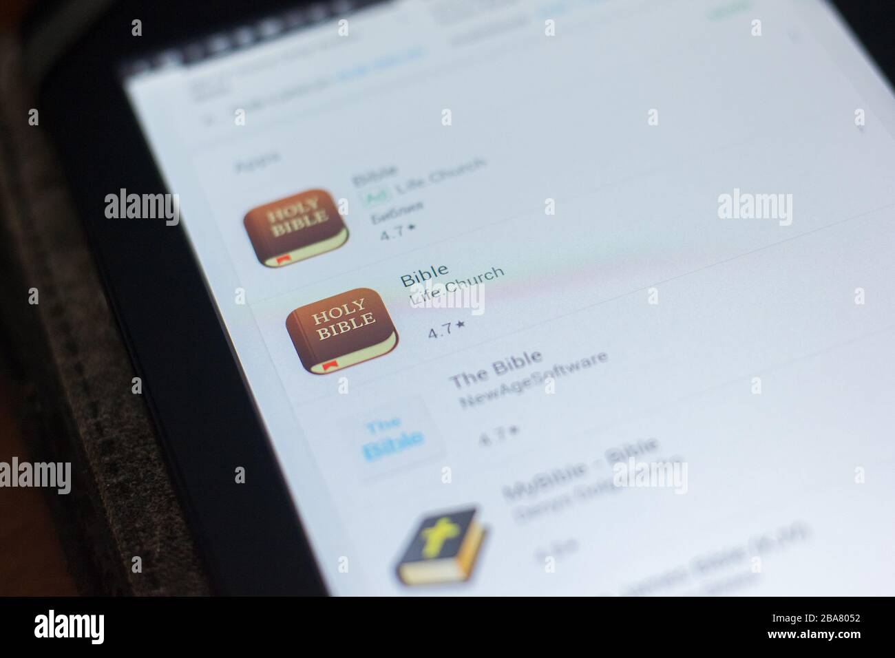 Holy bible app icon hi-res stock photography and images - Alamy