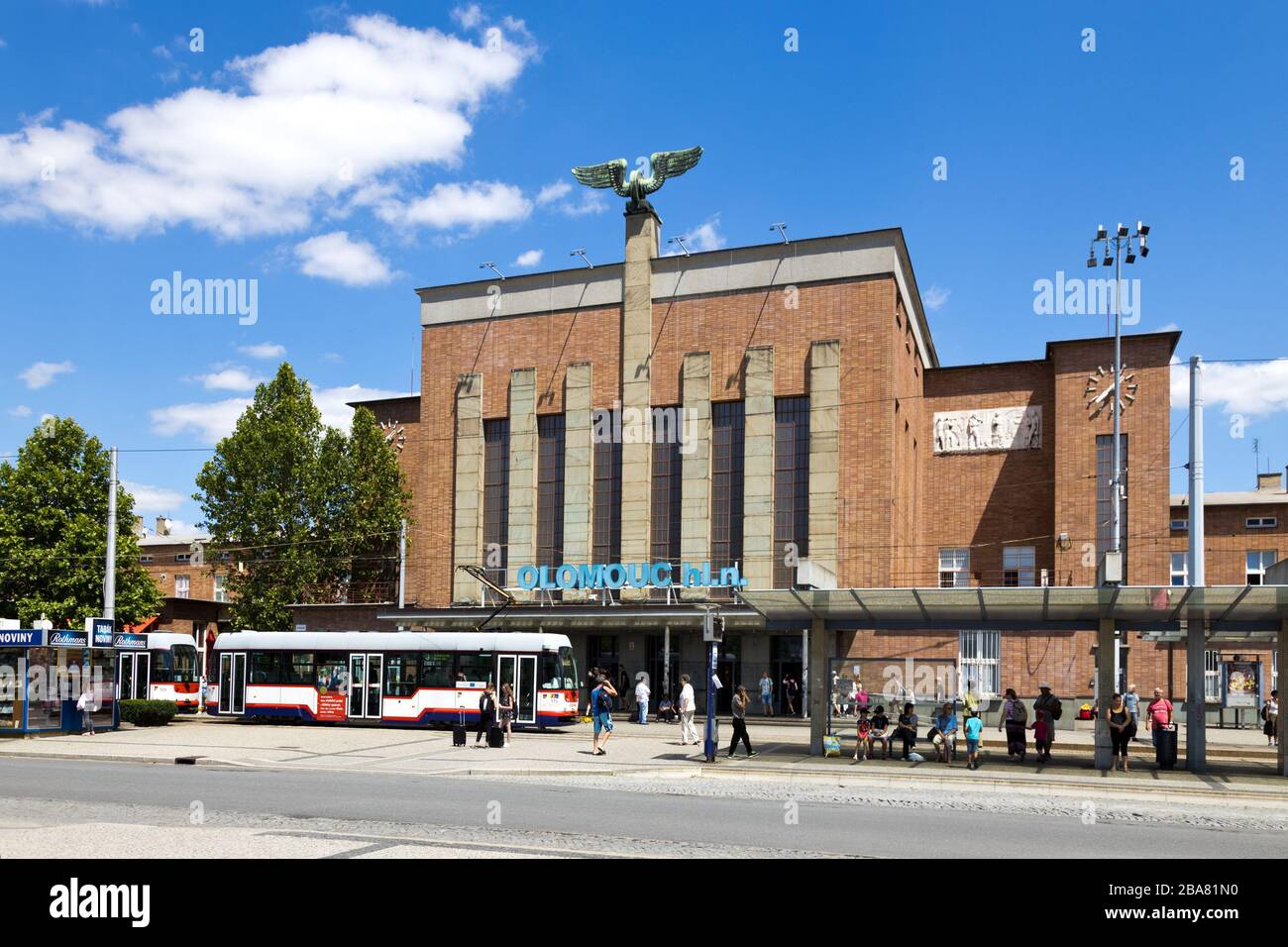 hlavni nadrazi, Olomouc, Morava, Ceska republika / Main railway station ...