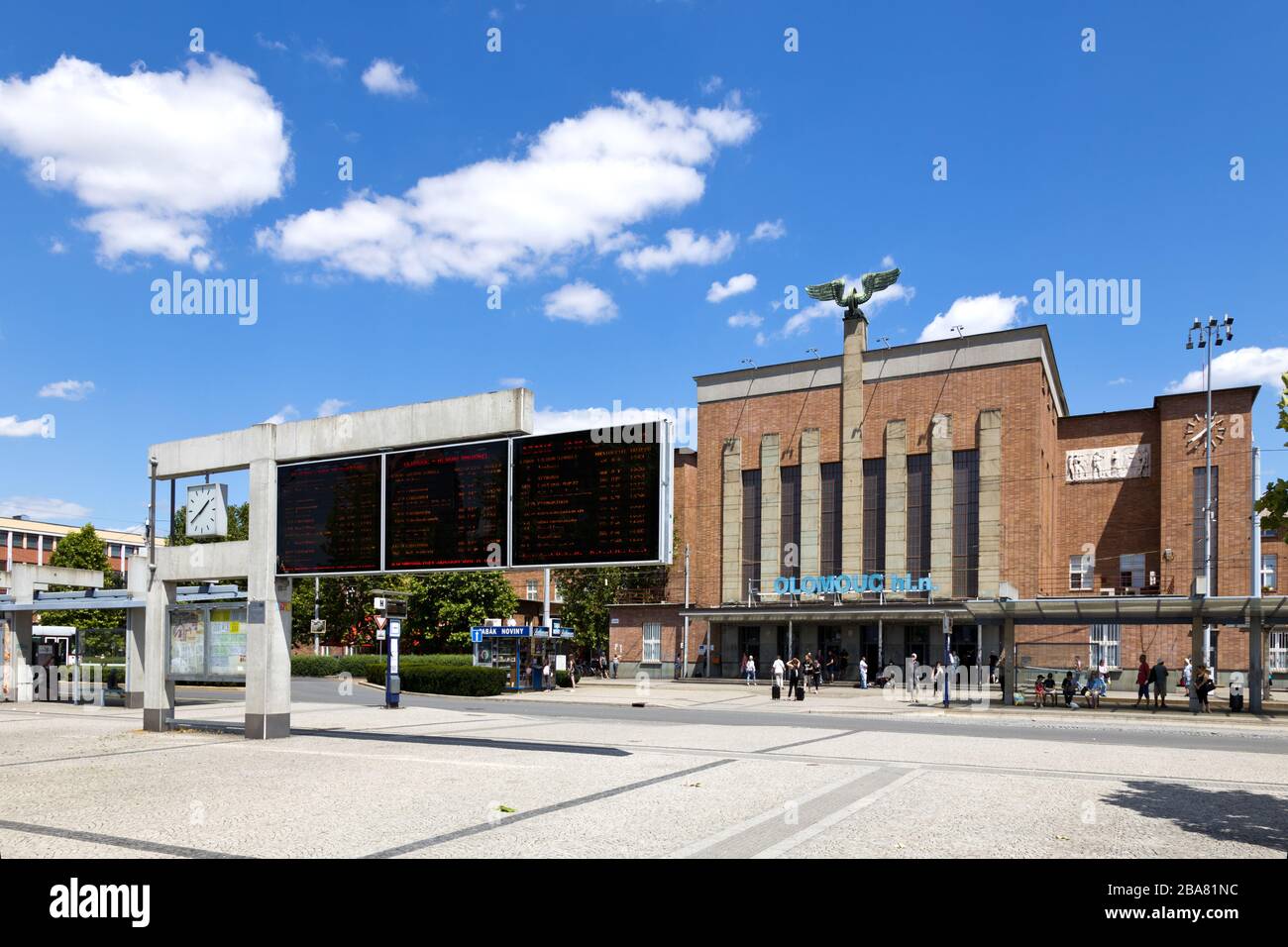 hlavni nadrazi, Olomouc, Morava, Ceska republika / Main railway station ...