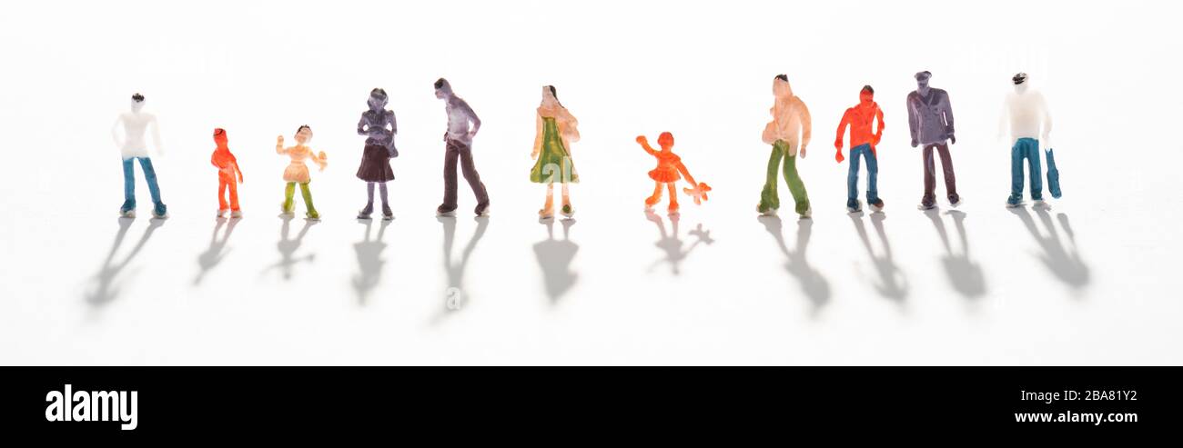 Panoramic view people on Cut Out Stock Images & Pictures - Alamy