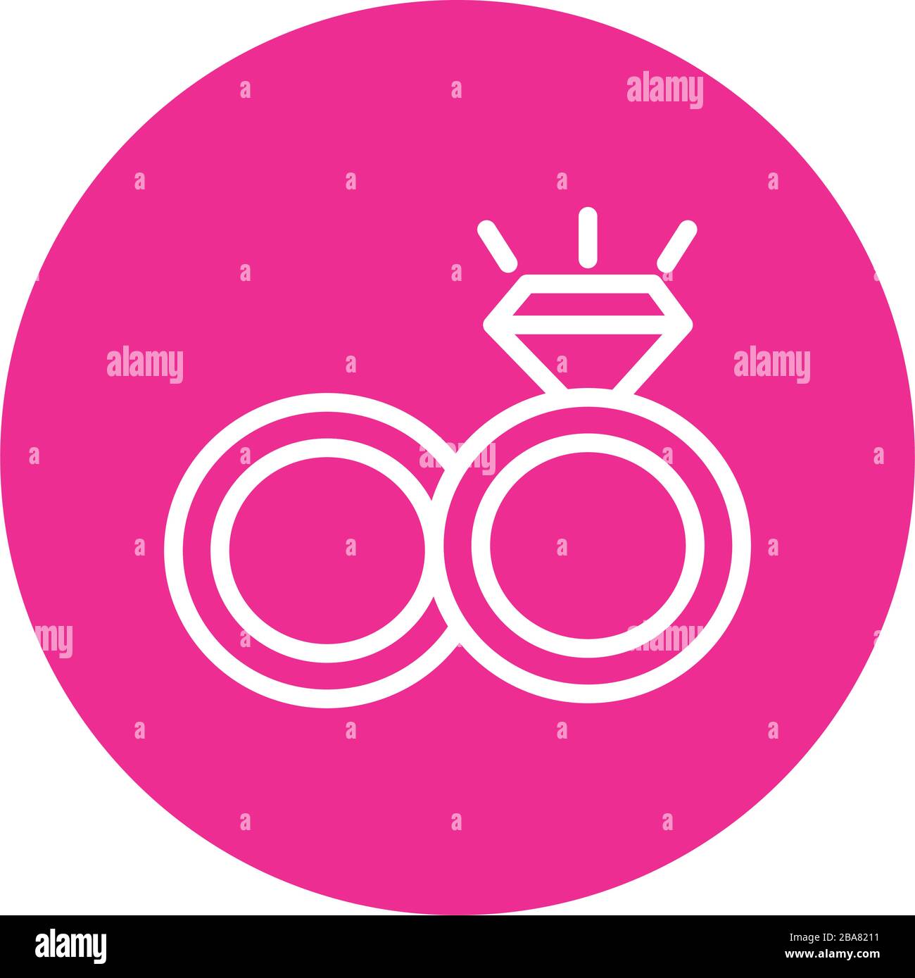 proposal ring love block and line style icon Stock Vector Image & Art ...