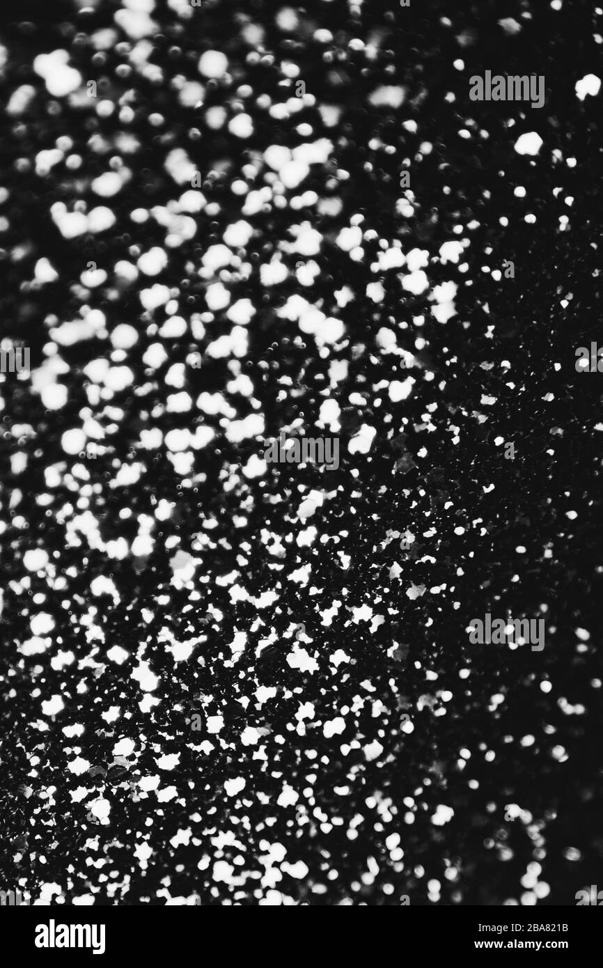 Rain stars christmas background black Black and White Stock Photos ...