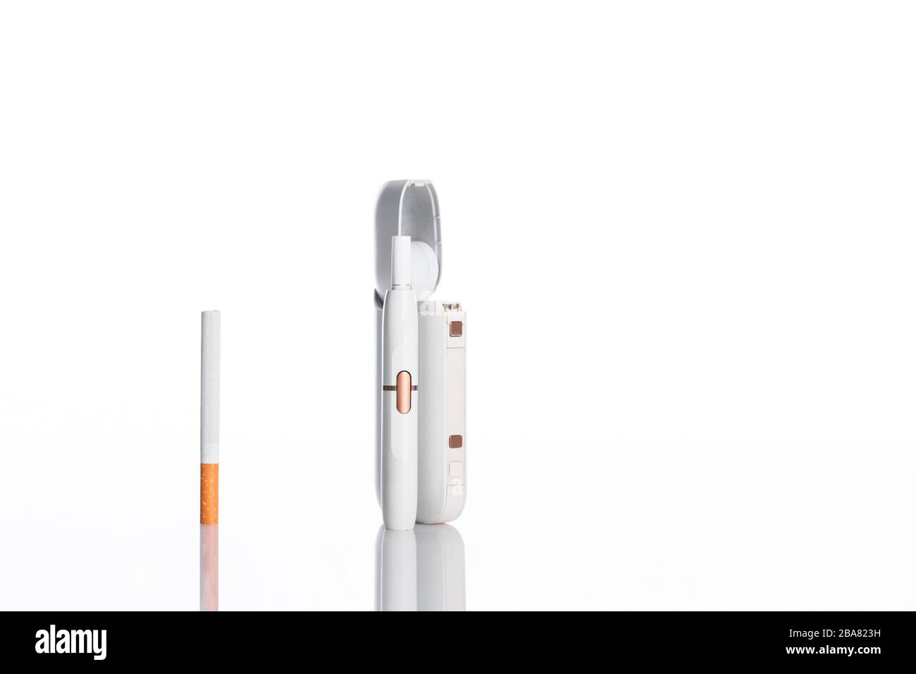 evolution of cigarettes on white with copy space Stock Photo - Alamy