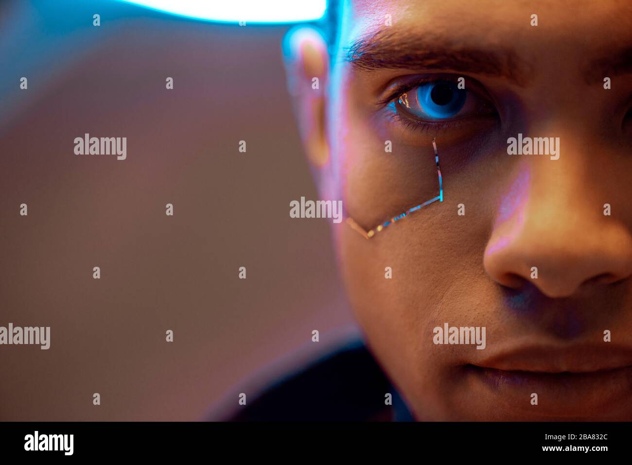 Cyberpunk face hi-res stock photography and images - Alamy