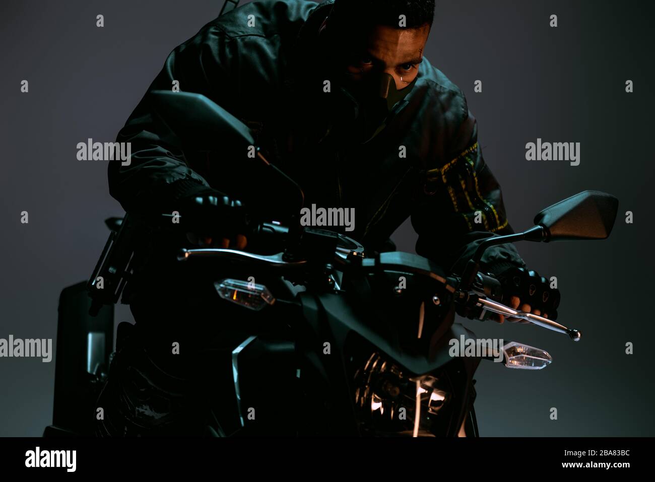 Cyberpunk motorcycle hi-res stock photography and images - Alamy