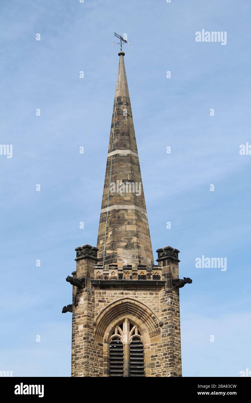 A Classic Tall Spire of a Typical English Church Stock Photo - Alamy