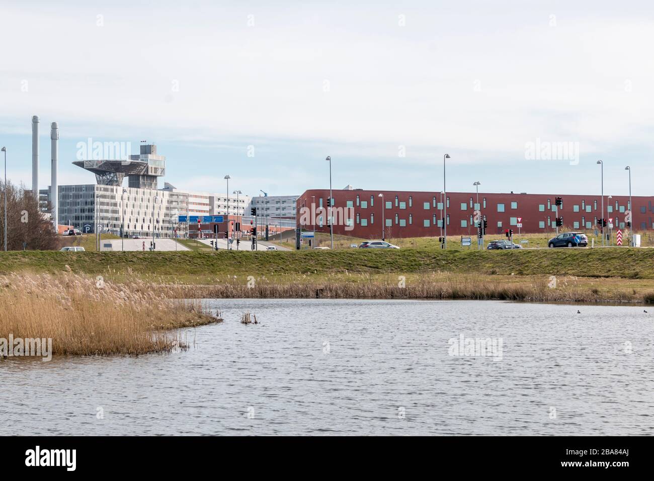 Skejby, Denmark - March 24, 2020: Skejby Hospital is a new super ...