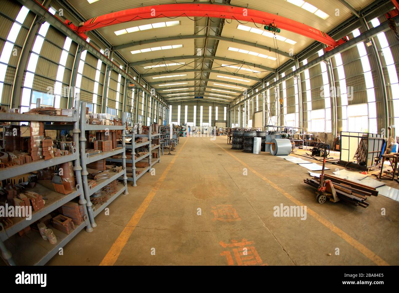 The workshop and equipment of an agricultural machinery factory Stock ...
