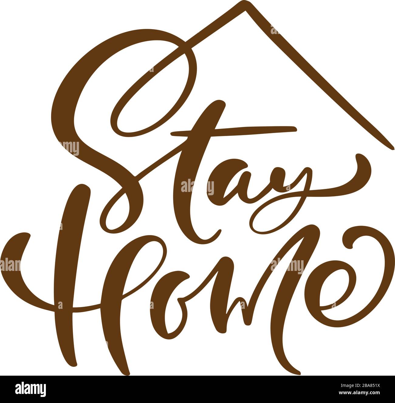 Coronavirus Covid-19, quarantine motivational poster. Stay home vector ...