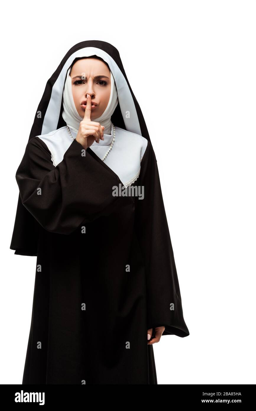 Angry nun hi-res stock photography and images - Alamy
