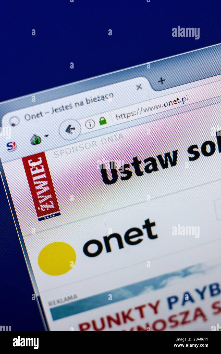 Onet logo hi-res stock photography and images - Alamy