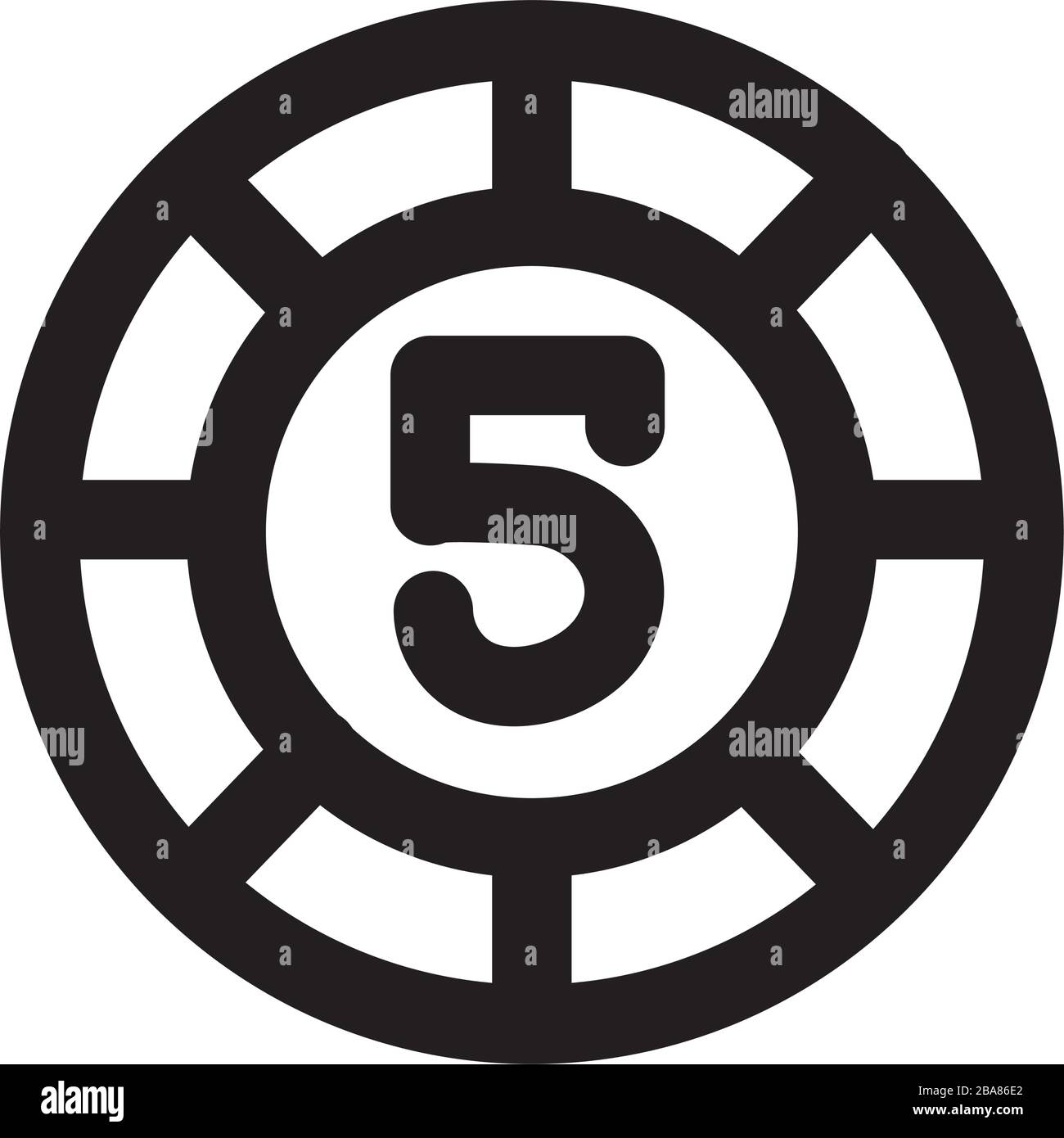 Five poker chips Black and White Stock Photos & Images - Alamy