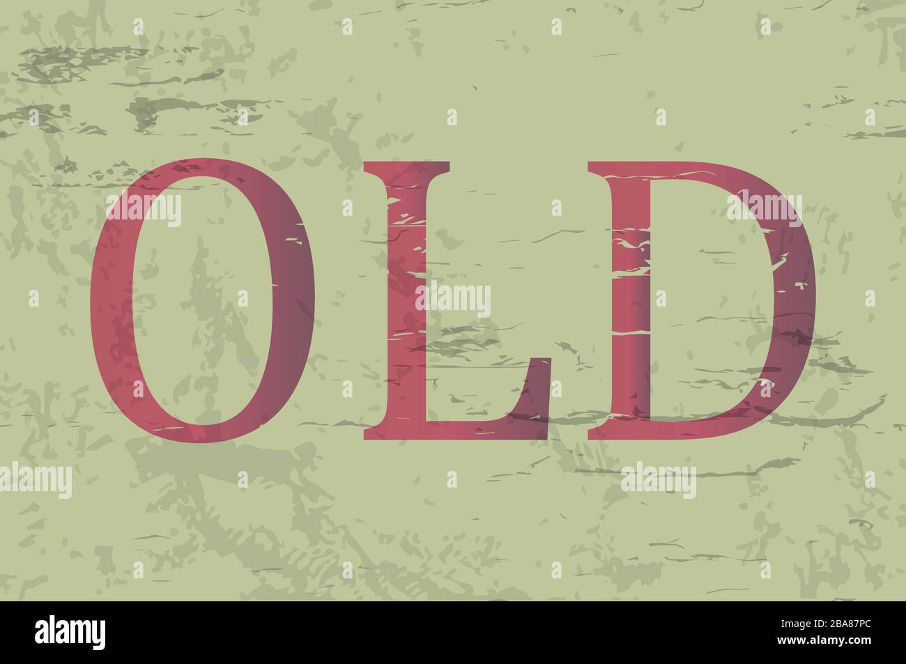Old sign, vintage worn poster, vector illustration symbol Stock Vector ...