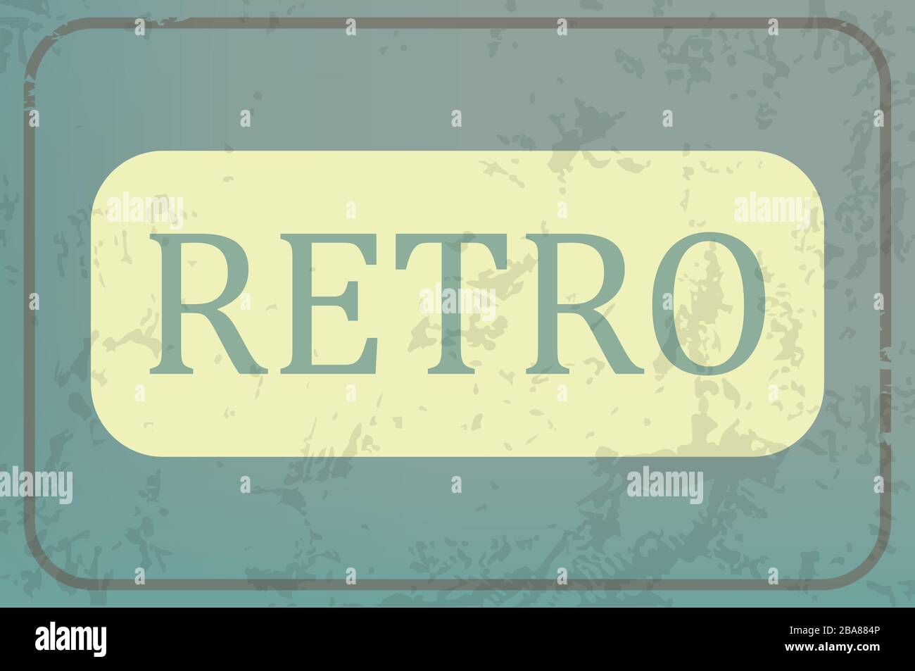 Retro sign, vintage worn poster, vector illustration symbol Stock ...