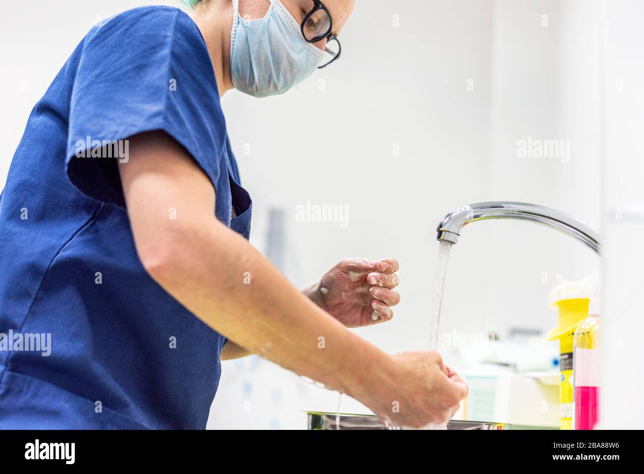 Hand washing procedure hi-res stock photography and images - Alamy