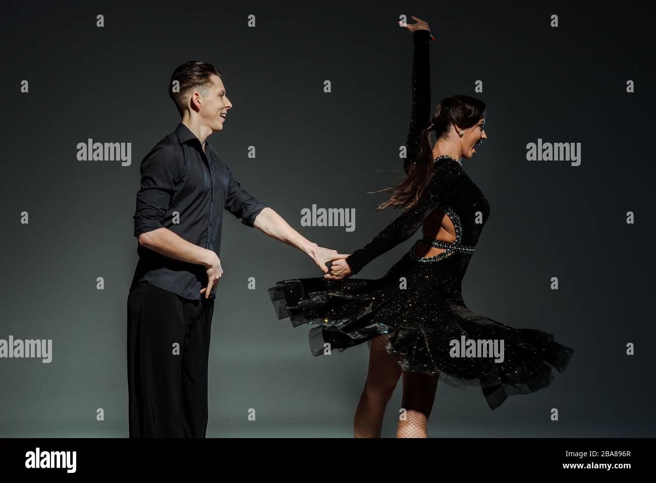 Couple ballroom dance outfits hi-res stock photography and images - Alamy