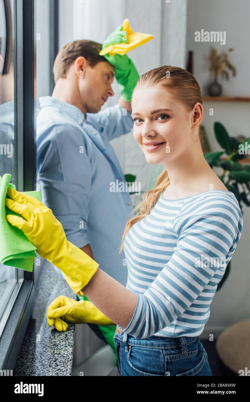 Rags in window hi-res stock photography and images - Alamy