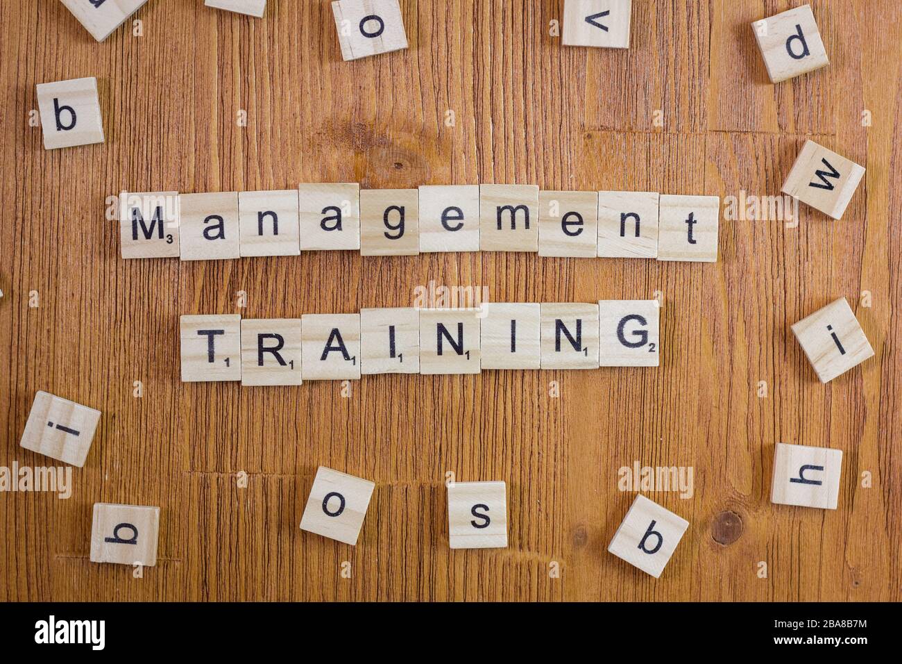 Word or phrase Management Training made with scrabble letters, great ...