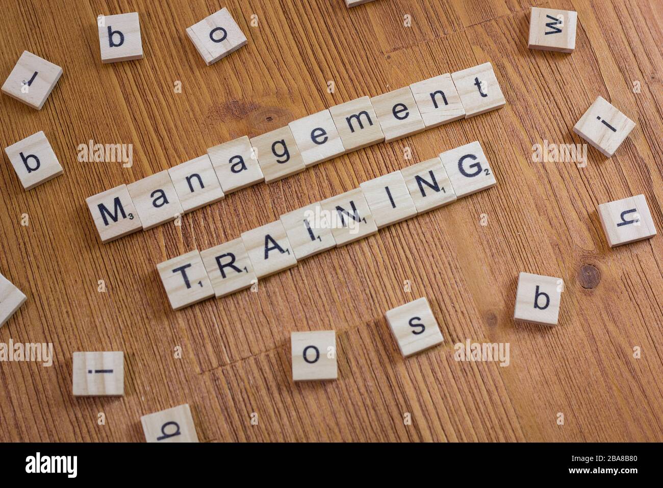 Word or phrase Management Training made with scrabble letters, great ...