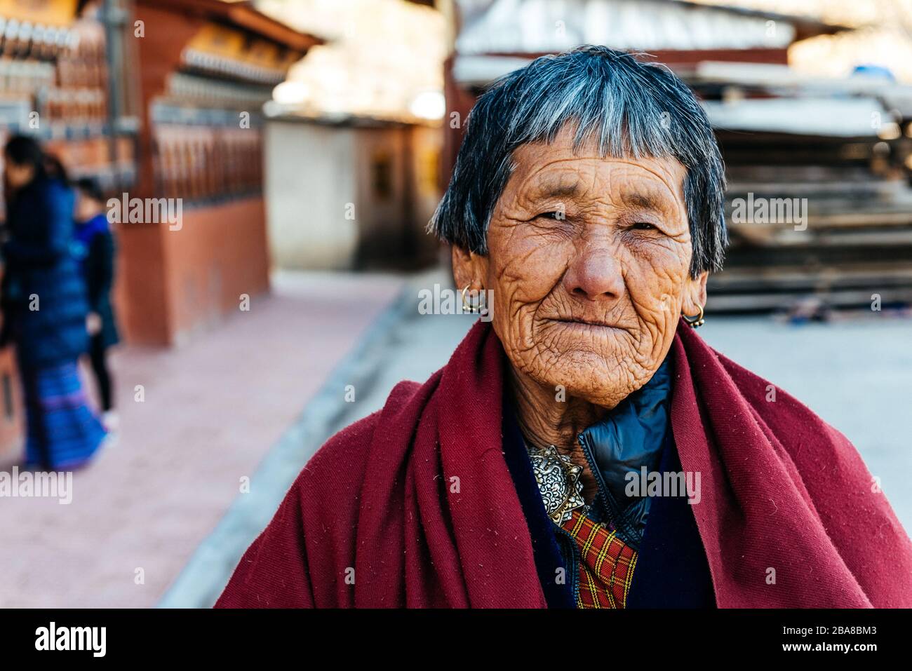 Bhutan women happy hi-res stock photography and images - Alamy