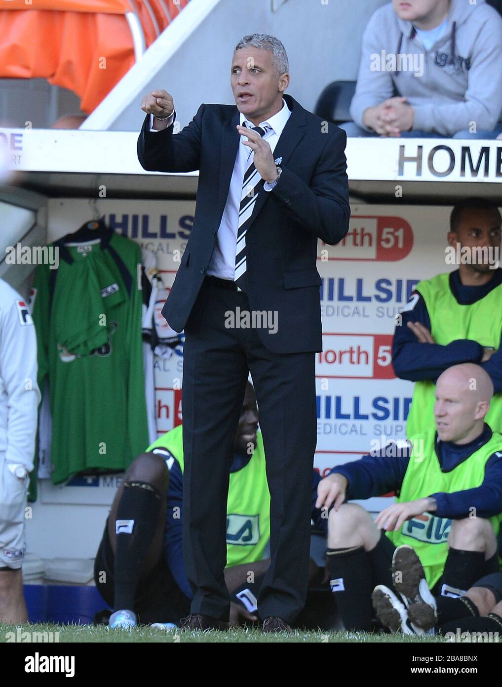 Notts County's manager Keith Curle on the touchline Stock Photo - Alamy