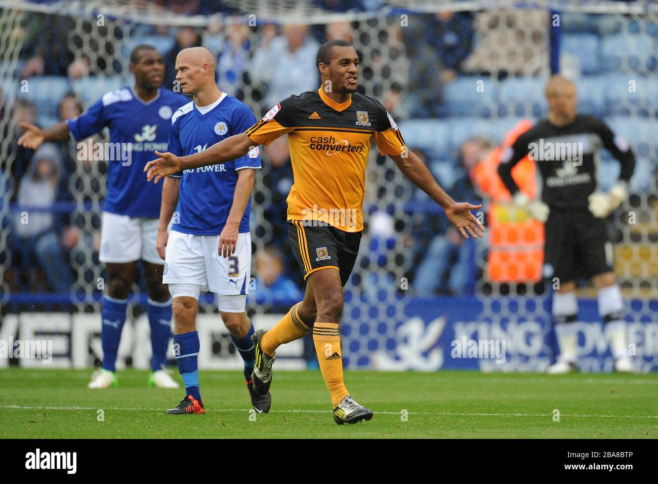 Hull City's Jay Simpson celebrates his goal Stock Photo - Alamy