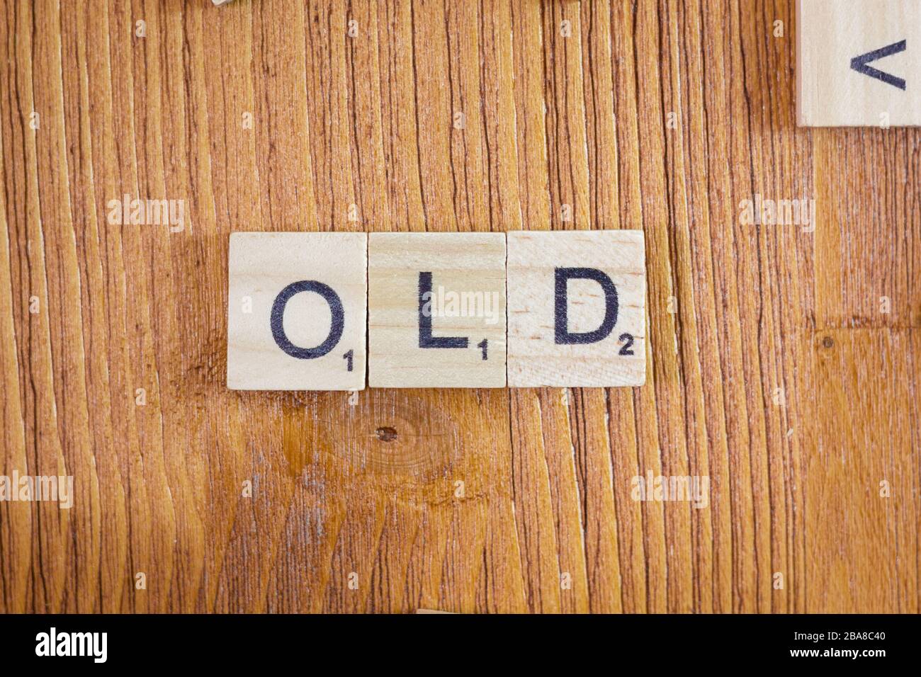 Word or phrase Old made with scrabble letters, great image for your ...