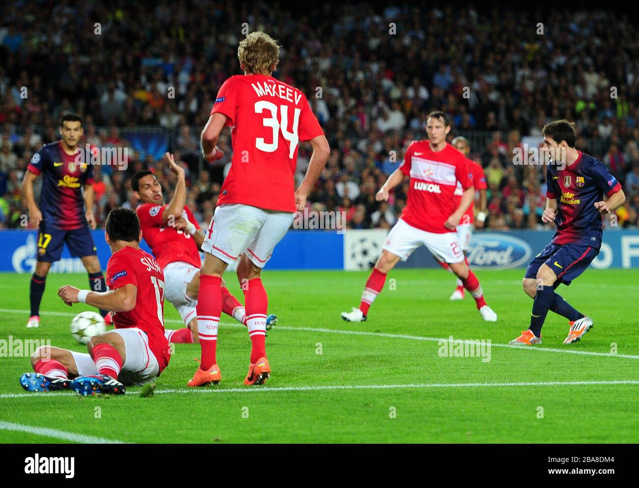 Lionel messi barcelona goal hi-res stock photography and images - Alamy