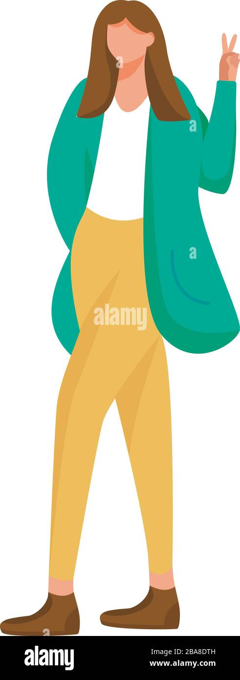 Fingers in v Stock Vector Images - Alamy